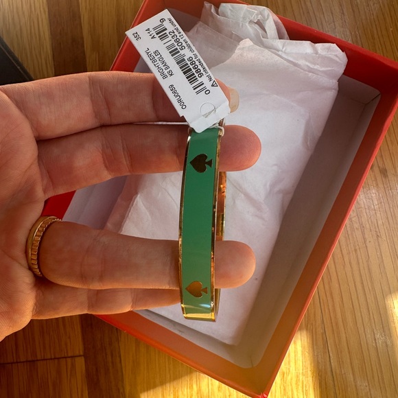 kate spade | Jewelry | Kate Spade Spot The Spade Enamel Bangle | Poshmark